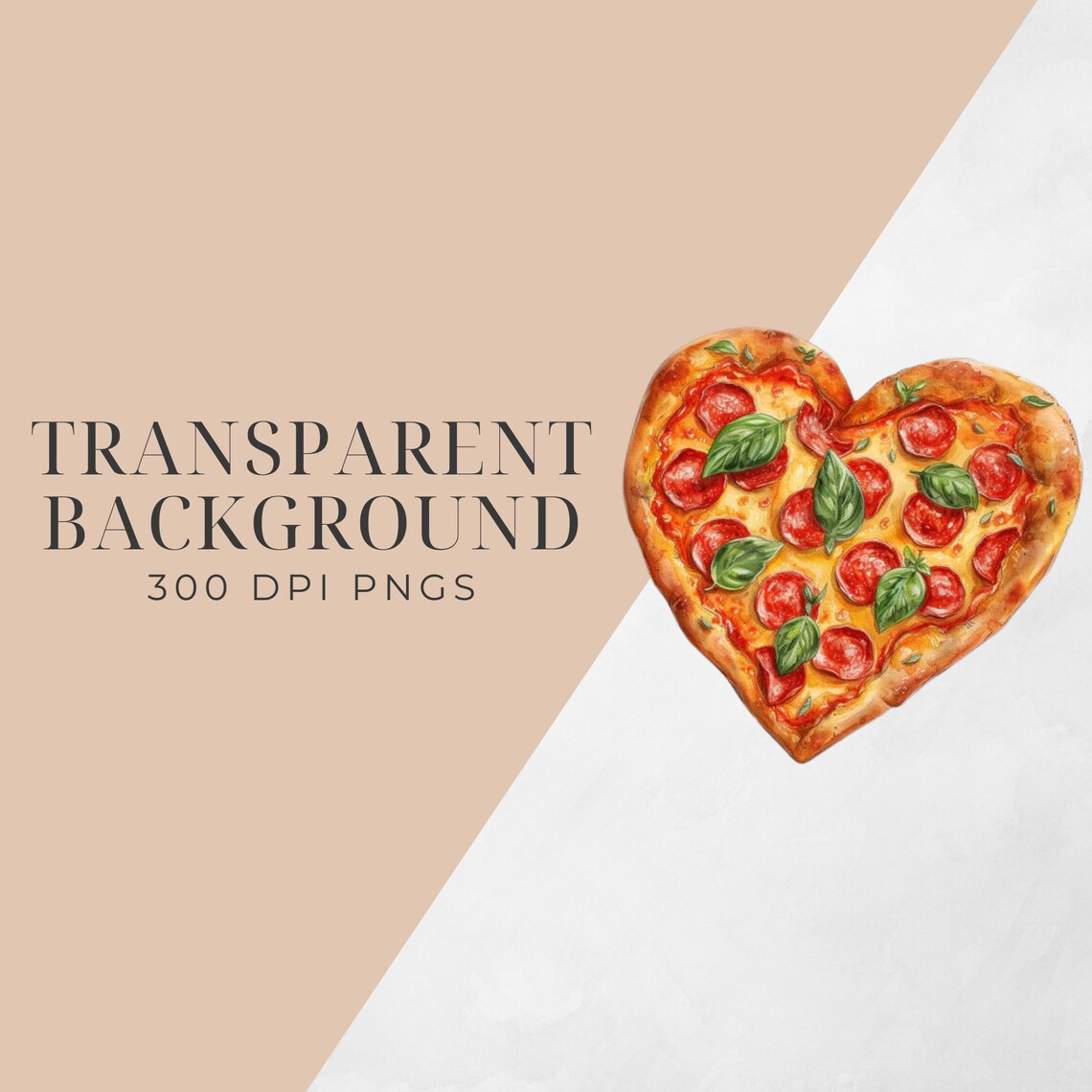 Heart Pizza Clipart, Pizza Clipart, Cute Valentines Clipart, Valentine ...