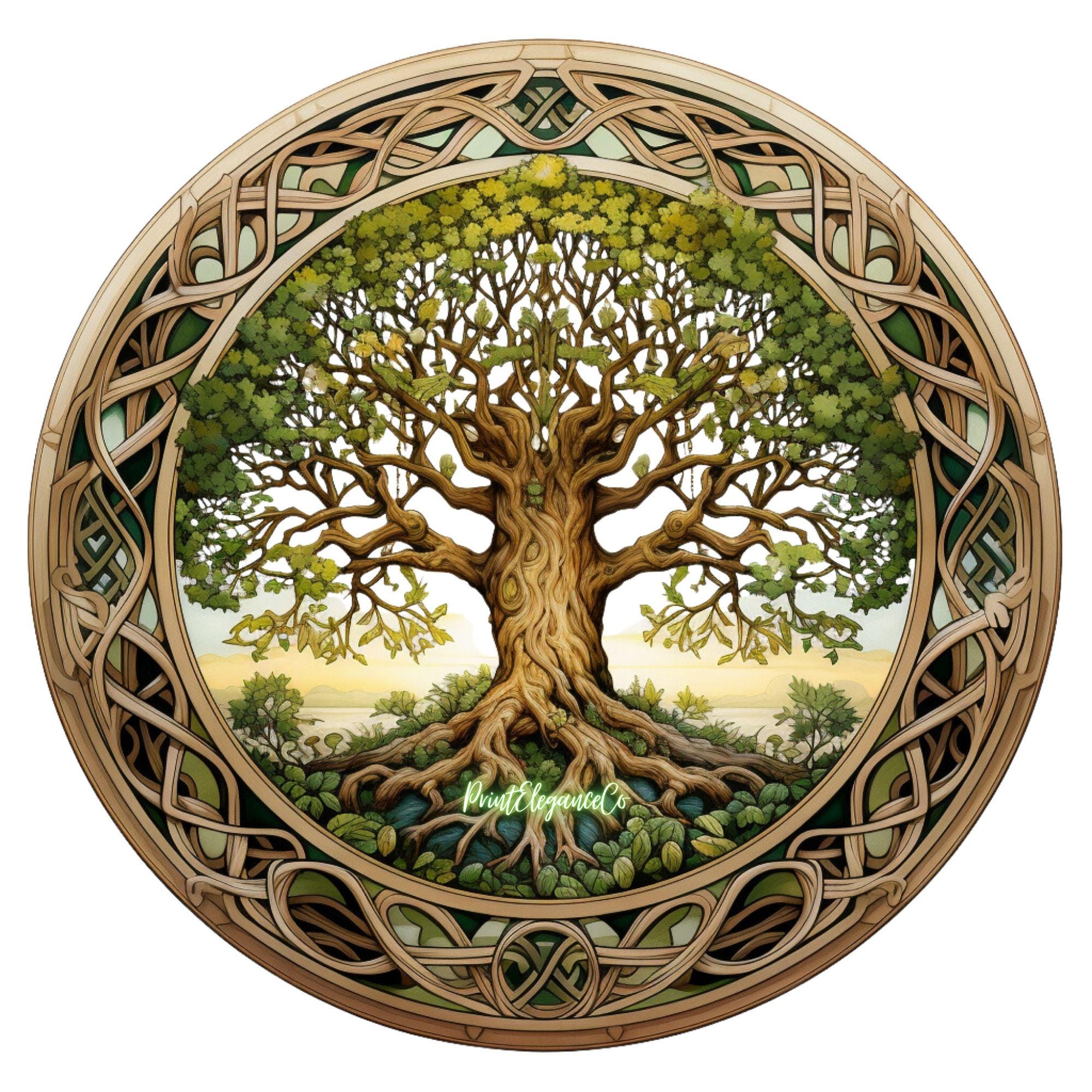 Celtic Ancient Tree Clipart - 10 High Quality Jpgs - Digital Planner ...