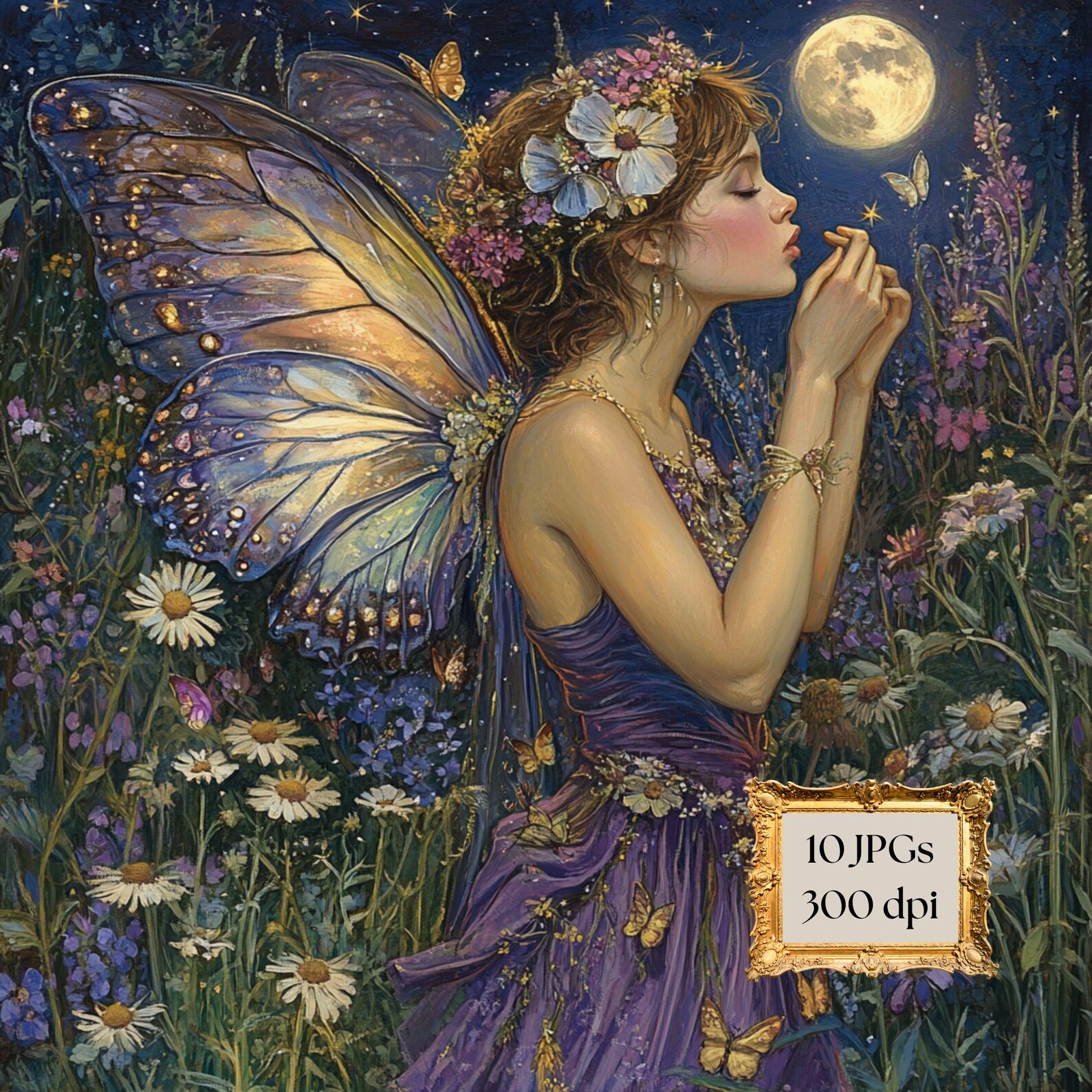 Moon Fairy Junk Journal Printable Kit Celestial Fae Magical Gothic ...