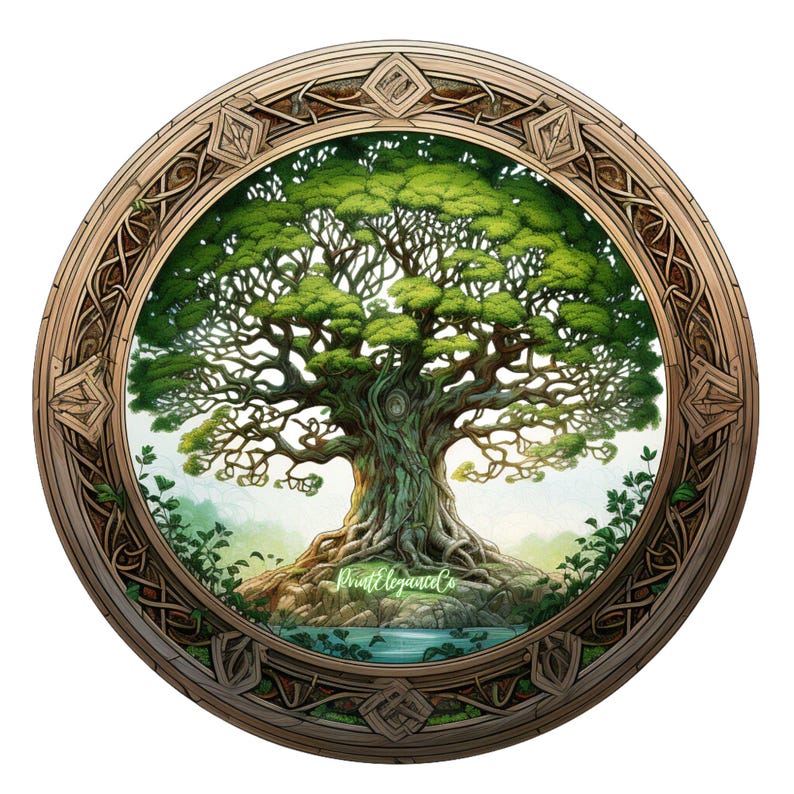 Celtic Ancient Tree Clipart - 10 High Quality Jpgs - Digital Planner ...