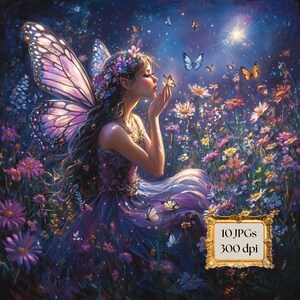 Moon Fairy Junk Journal Printable Kit Celestial Fae Magical Gothic ...