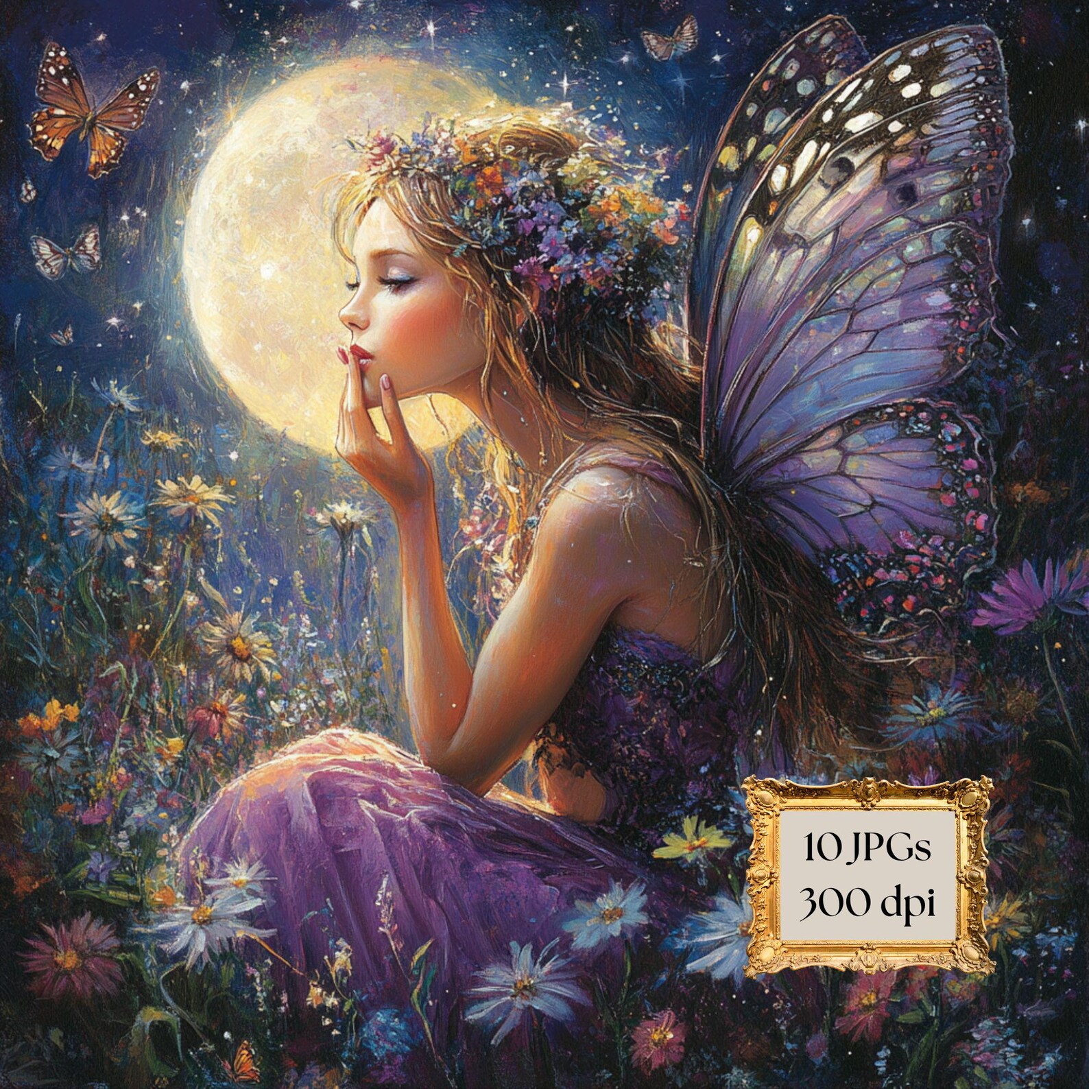 Moon Fairy Junk Journal Printable Kit Celestial Fae Magical Gothic ...