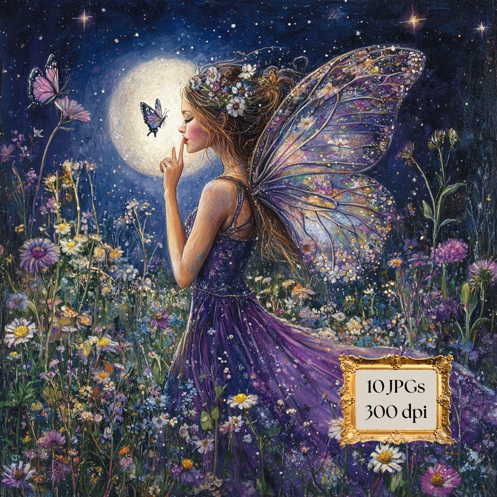 Moon Fairy Junk Journal Printable Kit Celestial Fae Magical Gothic ...