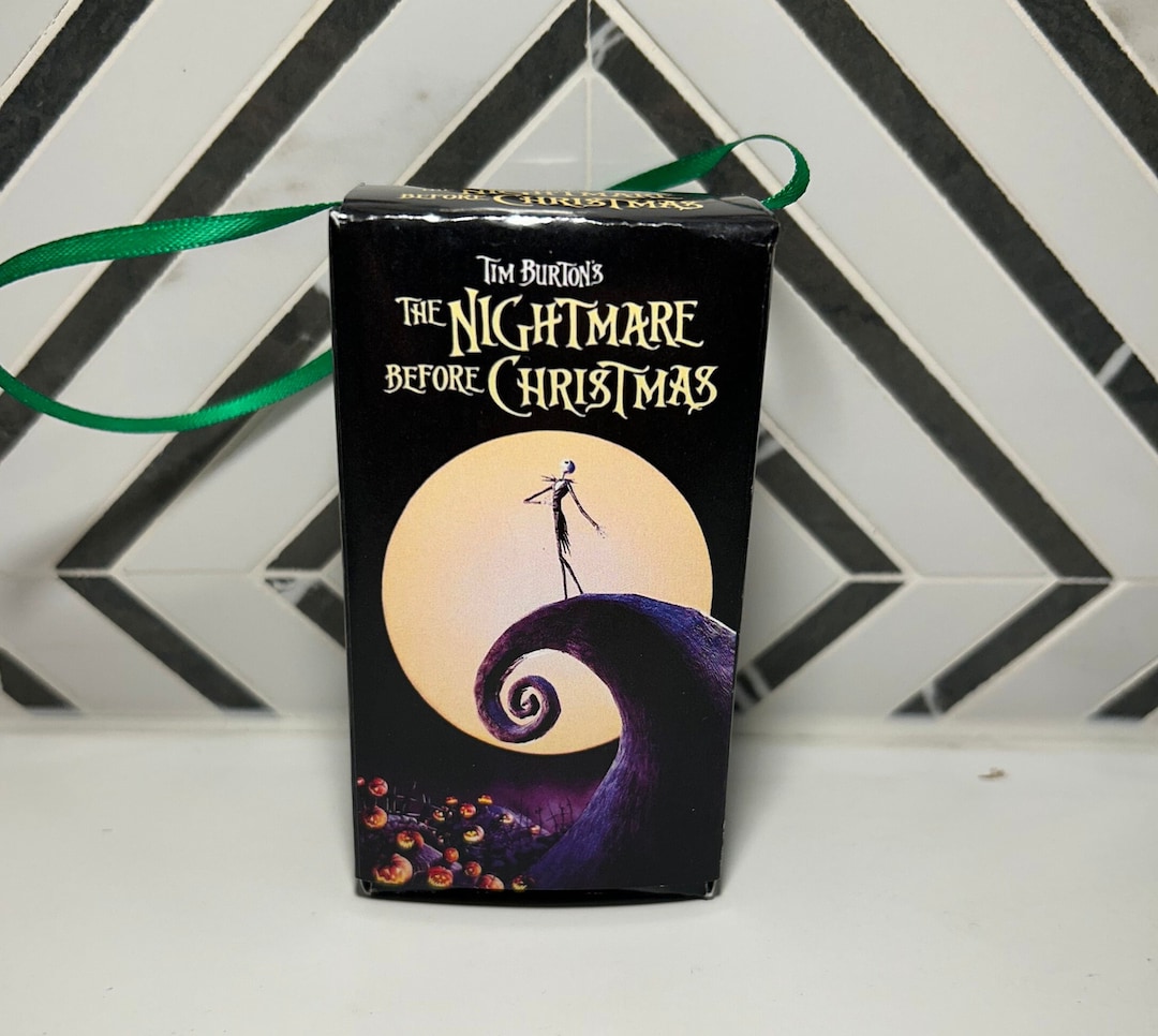 The Nightmare Before Christmas VHS Christmas Ornament - Etsy