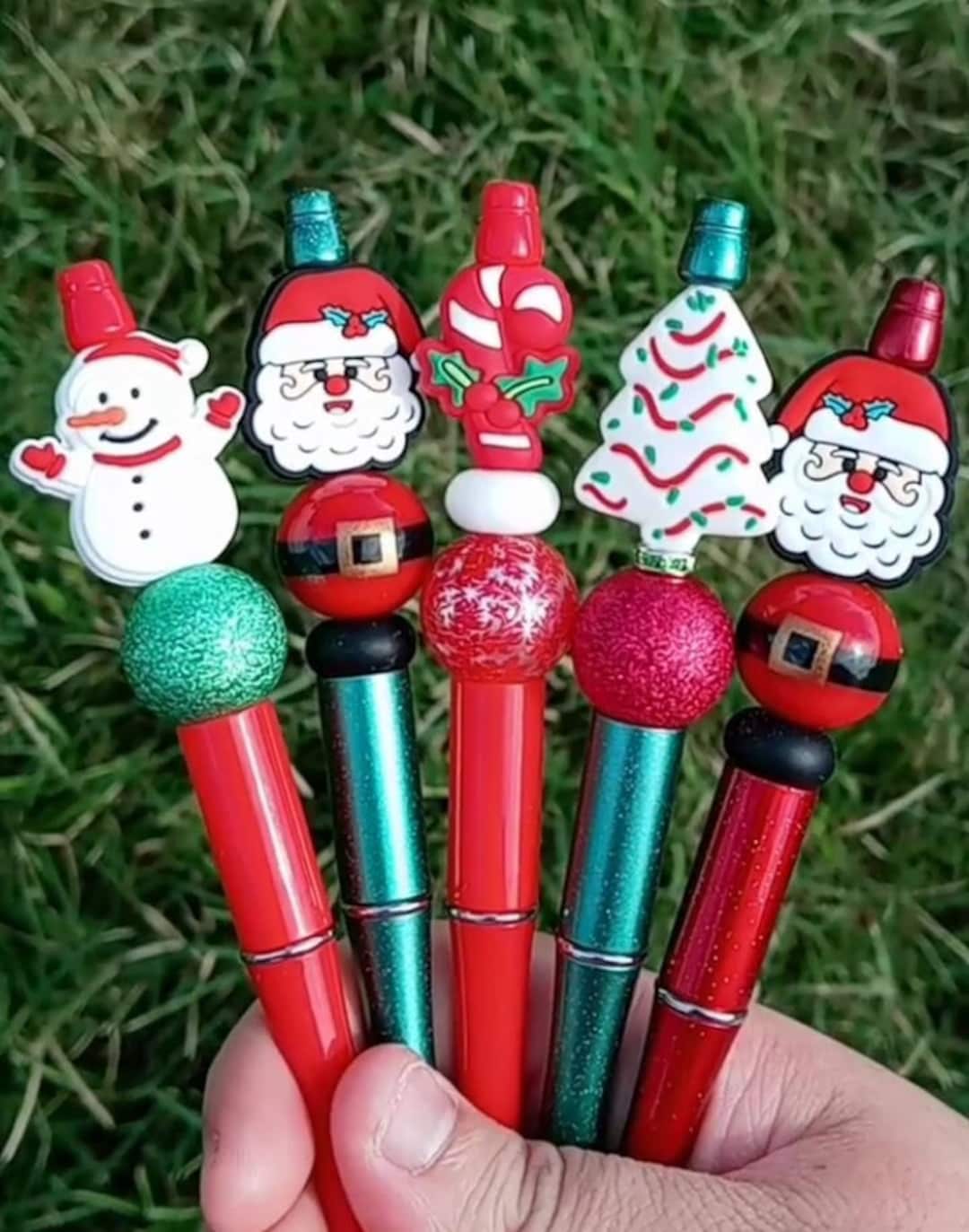 Christmas Beaded Pens - Etsy