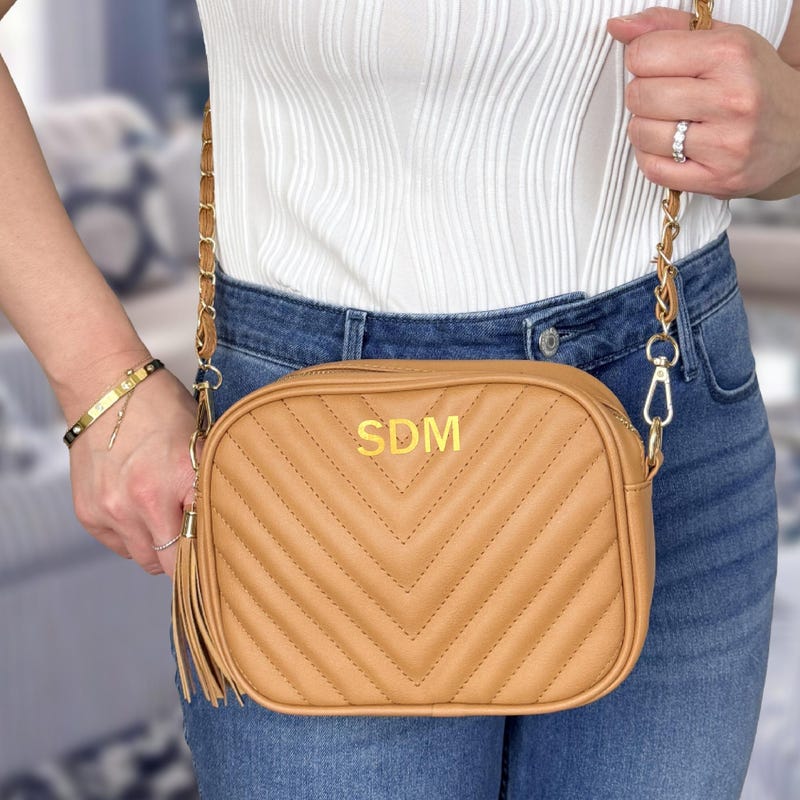 Leather Chevron Bags - Etsy