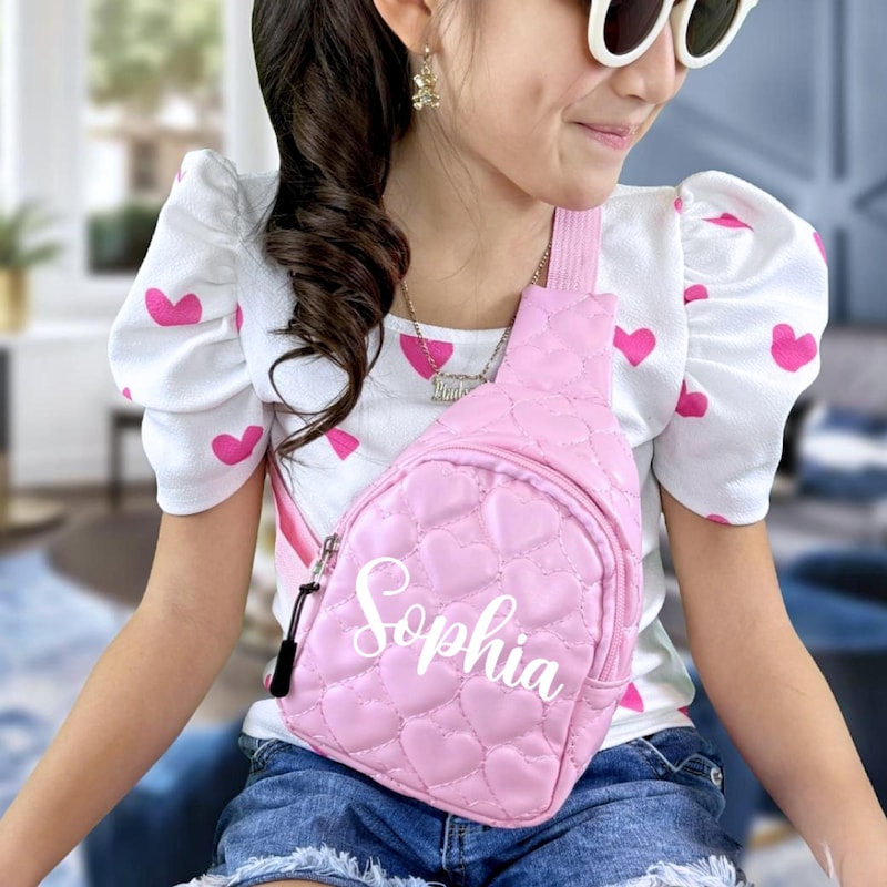 Toddler Pink Sling Bag - Etsy