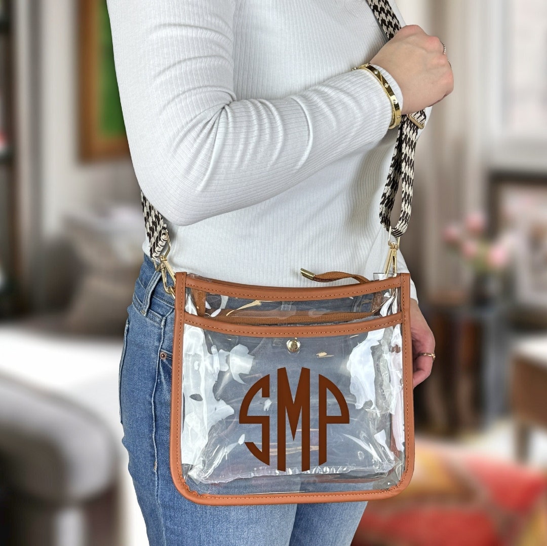 Pick Your Strap Personalized Clear Stadium Bag Custom Clear Bag Clear ...