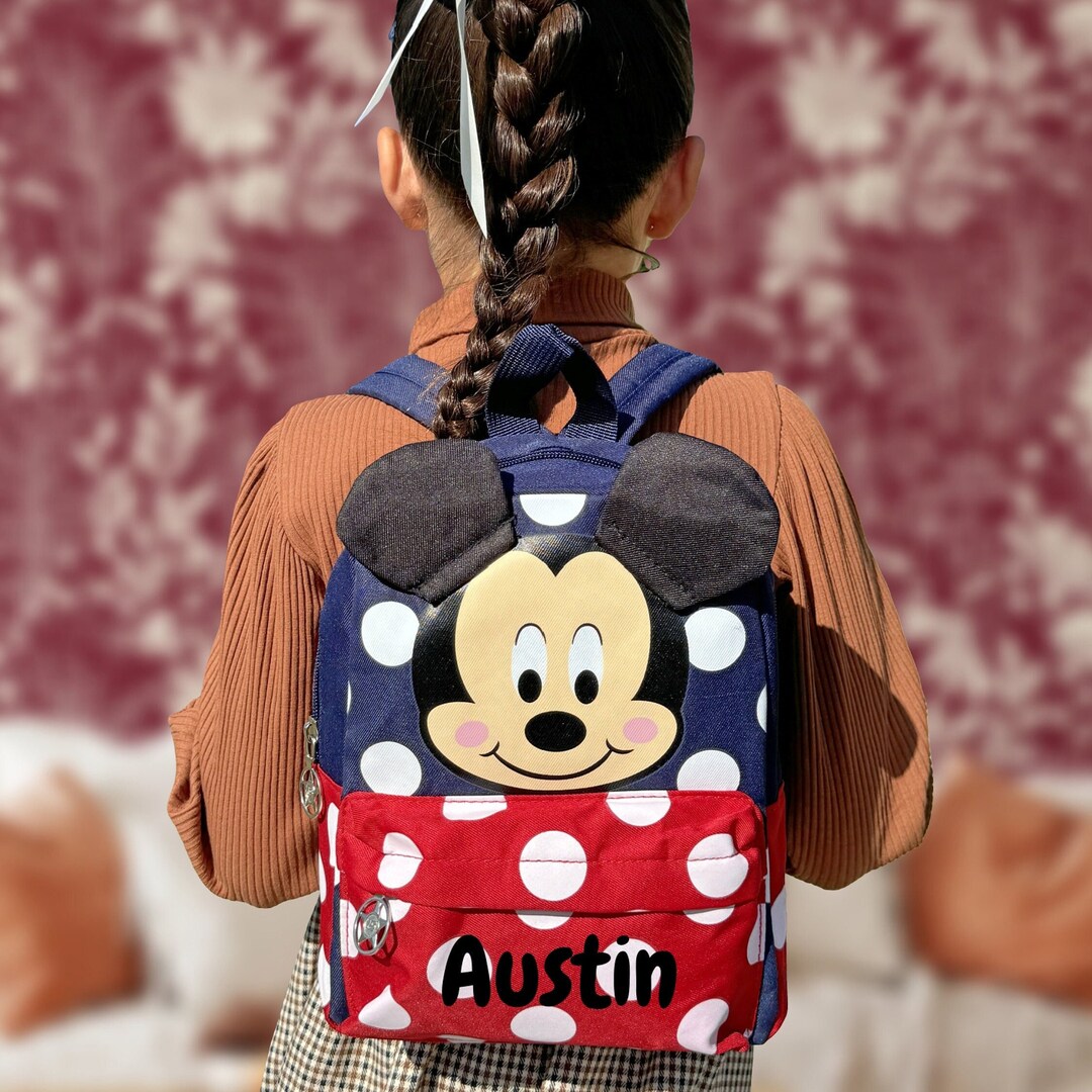 Personalized Disney Mickey Minnie Backpack Perfect for Family Disney ...