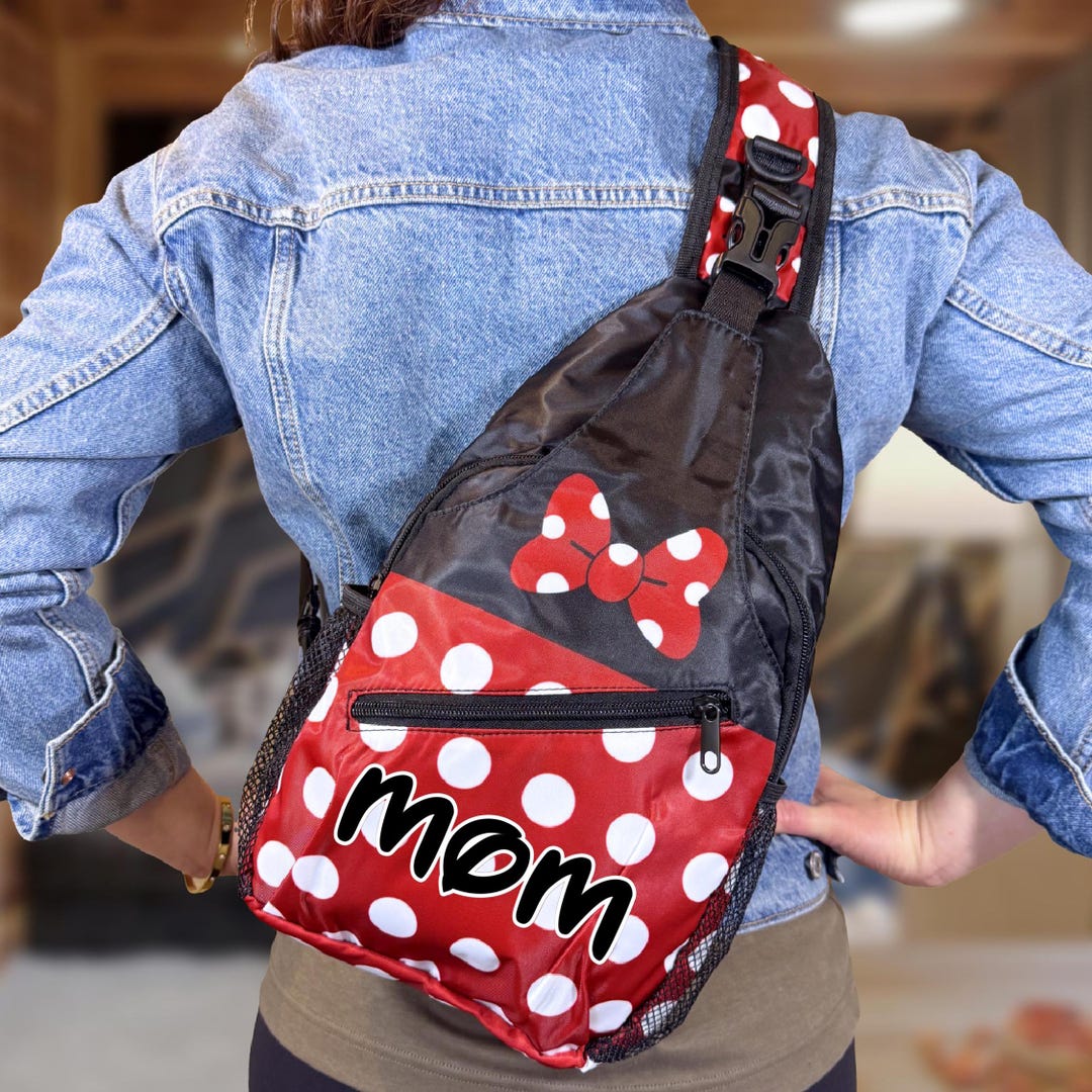 Personalized Disney Mickey Minnie Sling Bag | Custom Disney Bag ...