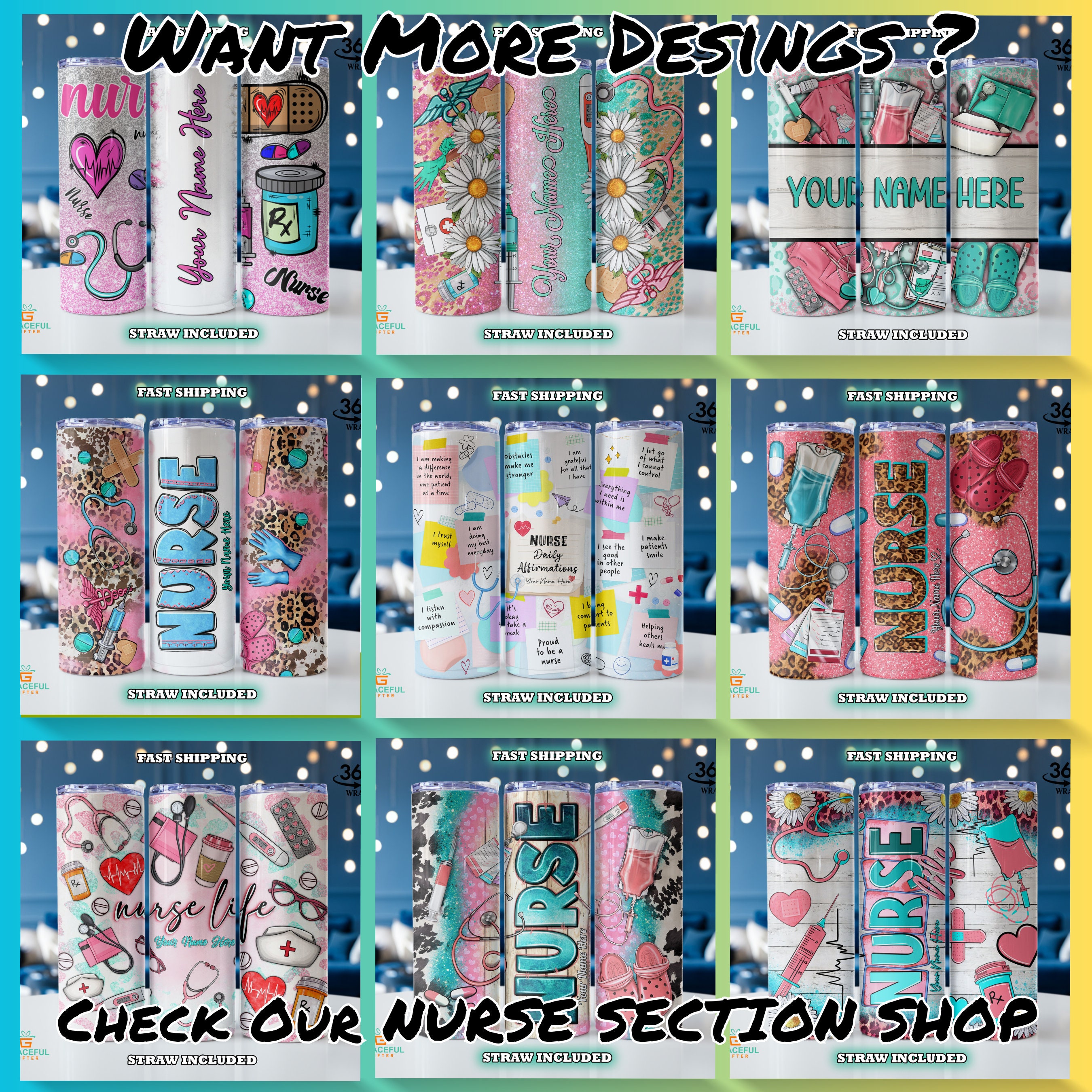 Nurse Life Coffee Tumbler , Personalized Essential Nurse Cup , Custom ...