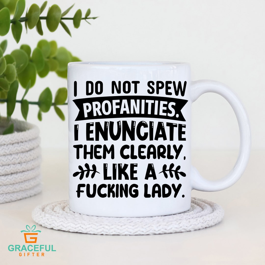 Cursing Coffee Mugs Inappropriate Curse Words Cup Funny Swearing ...