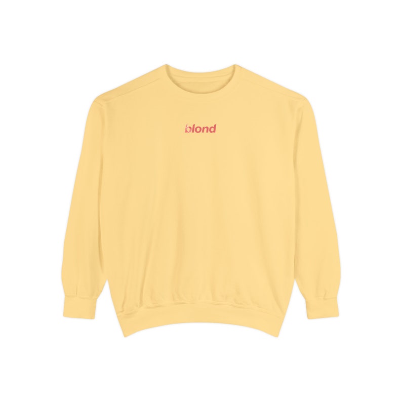 Frank Ocean Blond Sweatshirt, Custom Pullover Crewneck Blond Sweatshirt, Comfort Colors ...