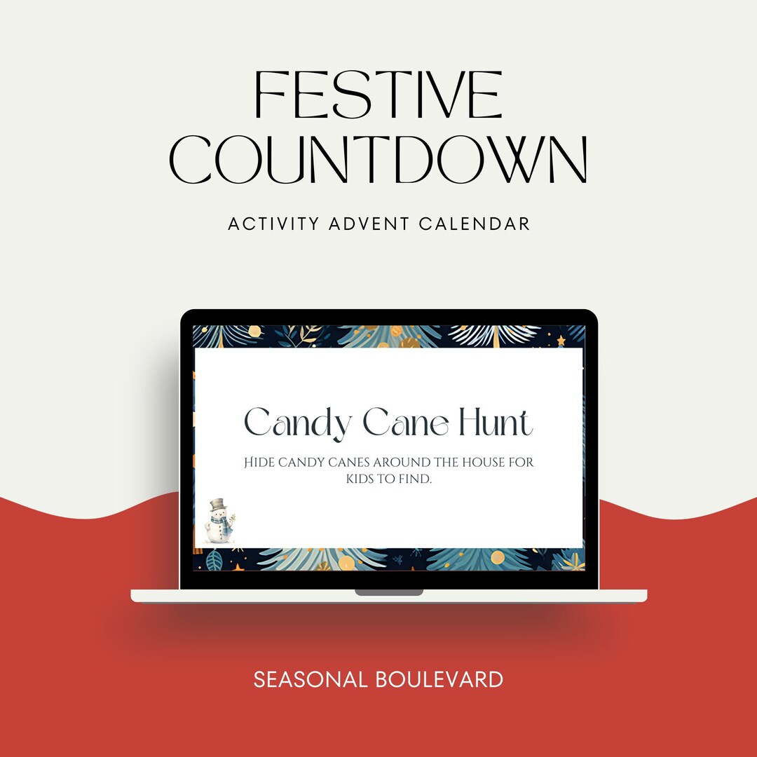 Christmas Countdown Activity Advent Calendar | Holiday DIY Advent ...