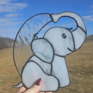 Bath Time Stained Glass Pattern | Digital Download | Elephant Pattern ...