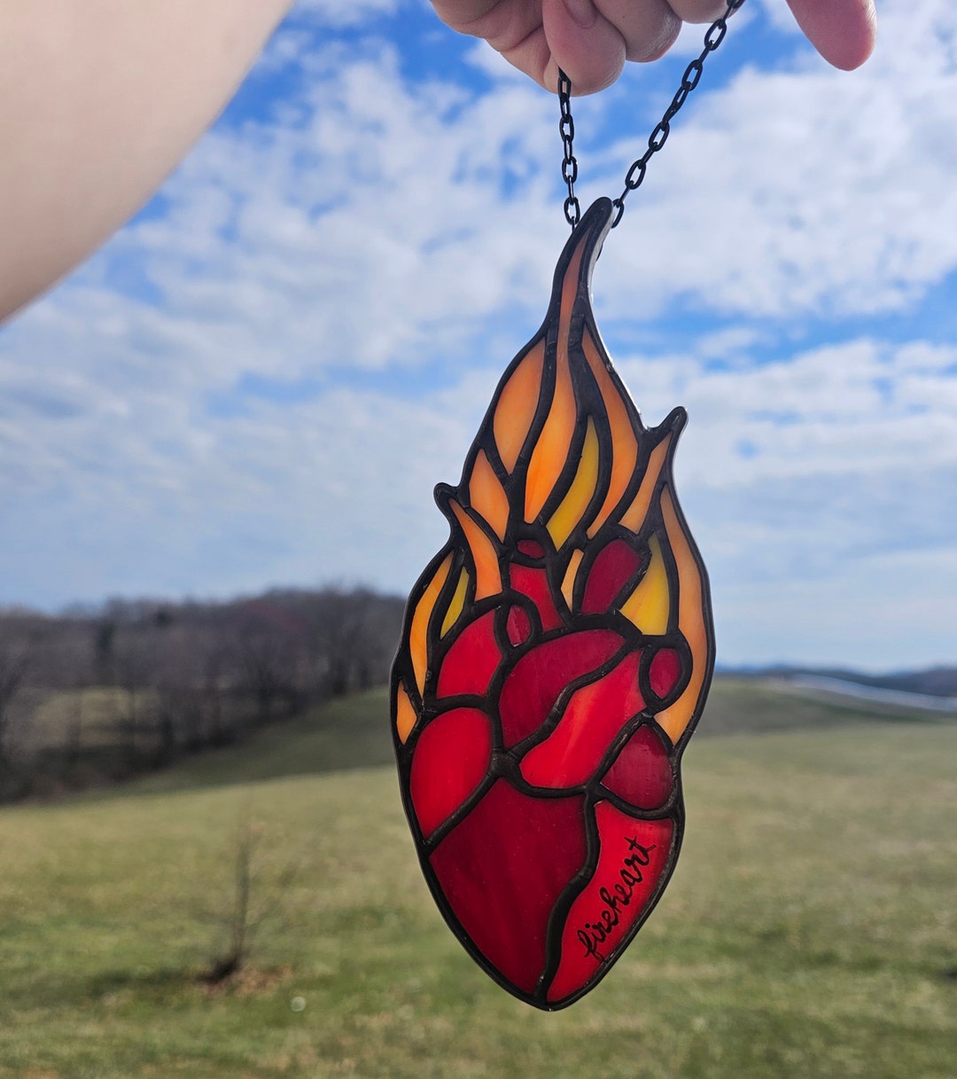 Throne of Glass Stained Glass Suncatcher | Sarah J Maas | Fireheart ...