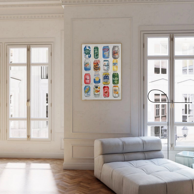 Seltzer Water Cans - Logo Art Painting Poster - Etsy