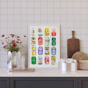 Seltzer Sparkling Water Cans 02 - Logo Art Painting Wall Poster - Etsy