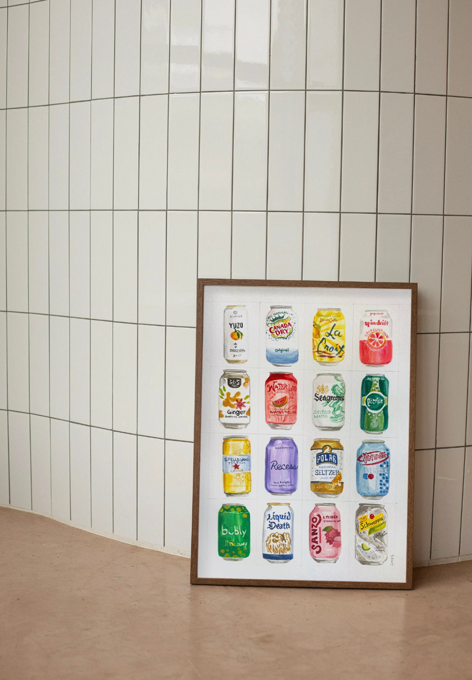 Seltzer Sparkling Water Cans 02 - Logo Art Painting Wall Poster - Etsy