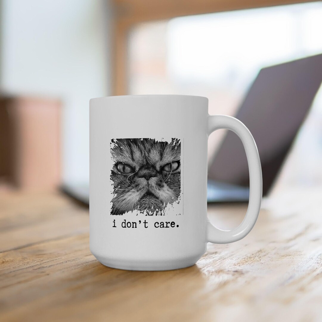 Cat Face Mug, Grumpy Cat Mug, Funny Cat Mug, Grumpy Cat Coffee Mug ...