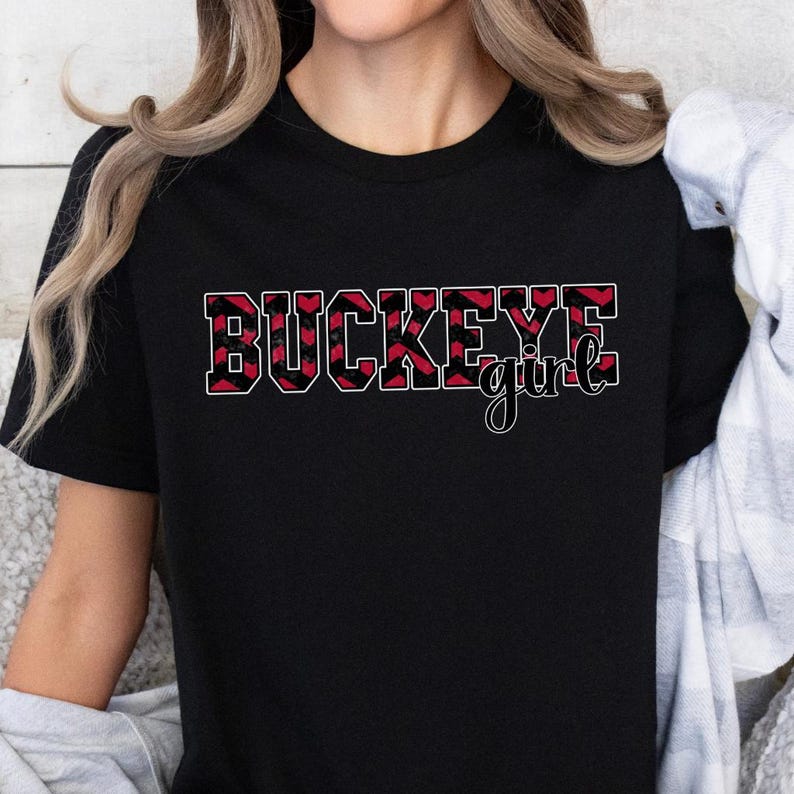 Buckeye Girl Shirt, Ohio State Tshirt, OSU, Girly Buckeyes Tee, College ...