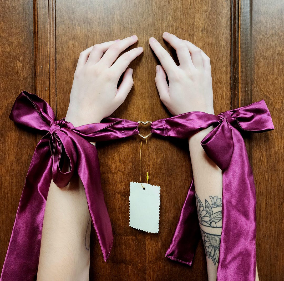 Bundle Silk Handcuff With Matching Necklace - Etsy