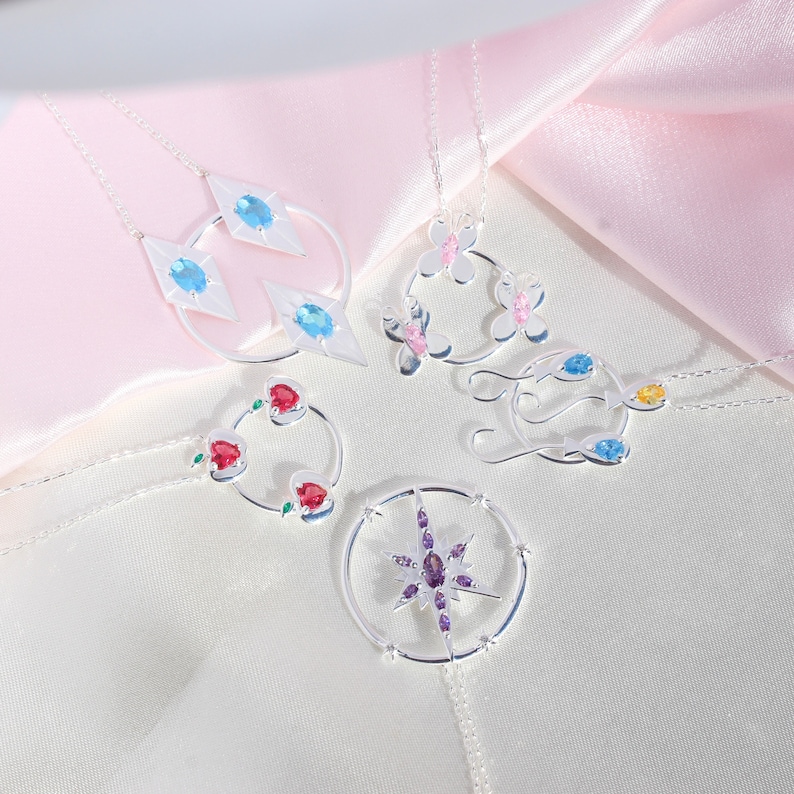 MLP Cutie Mark Necklace, Fluttershy, Pinkie Pie, Apple Jack, Twighlight ...