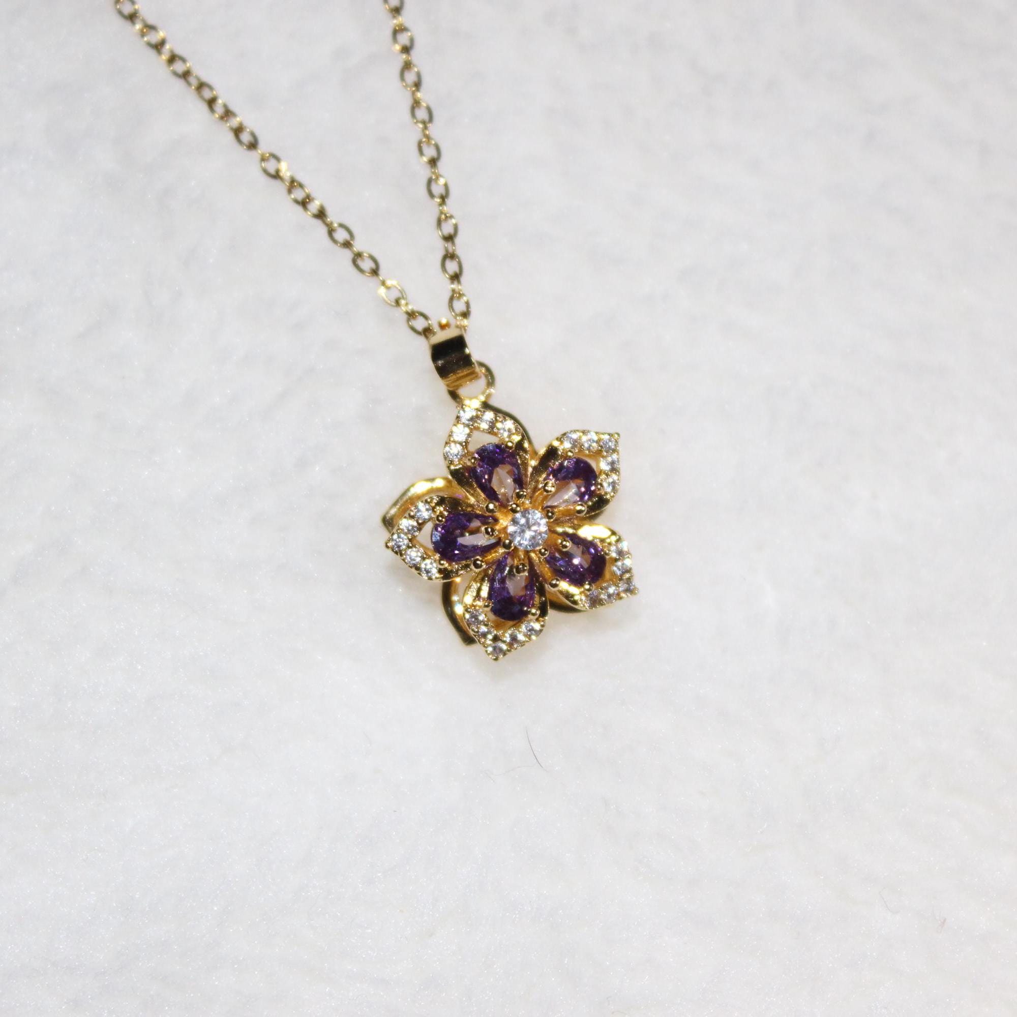 Rapunzel Magic Flower Necklace Magical Flower Necklace Princess ...