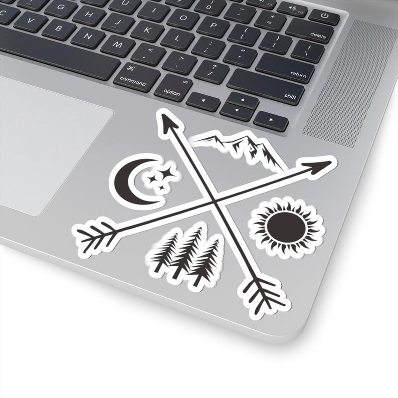Adventure Arrows Mountain Sticker - Outdoor Explorer Vinyl Decal ...