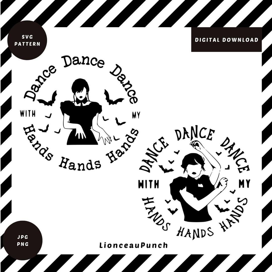Wednesday Addams Dance SVG File, Digital Download, Png, Jpg, Svg ...