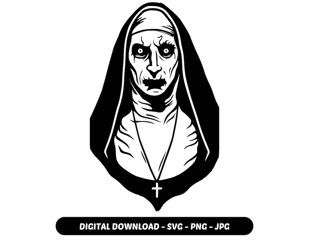 The Nun SVG, the Nun PNG, the Nunjpg, Download File, Label Svg, Punch ...