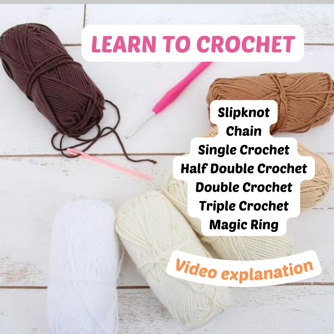 Learning Crochet, Crochet Video Tutorial, How to Crochet for Beginners ...