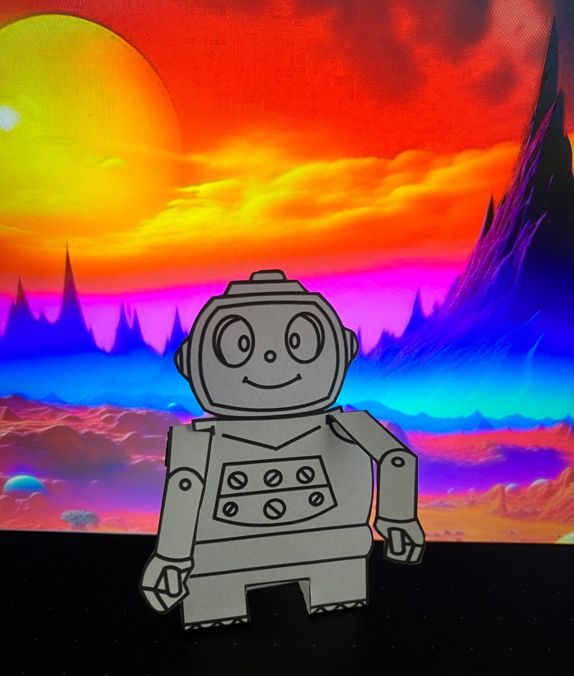 Paper Robots Printable Craft for Kids Digital PDF Download - Etsy