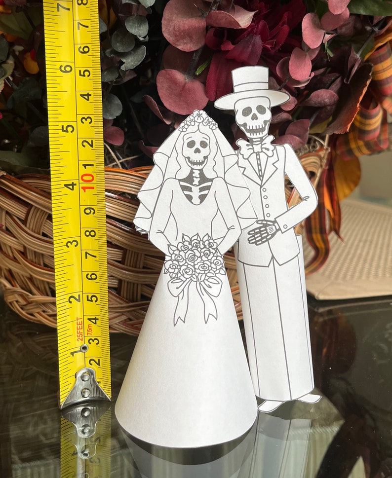 Wedding Skeletons, Easy DIY Coloring Printable Pages, Digital Download ...