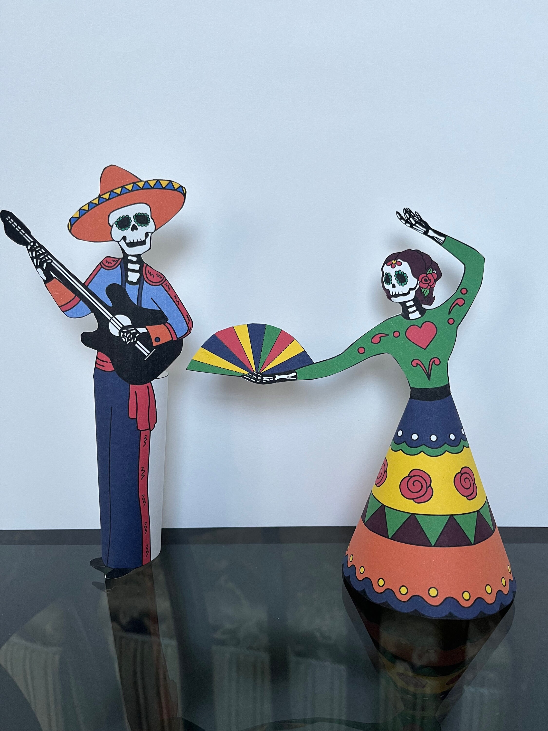 Dancing Skeletons 12 Figures, Easy DIY Printable Pages, Digital ...