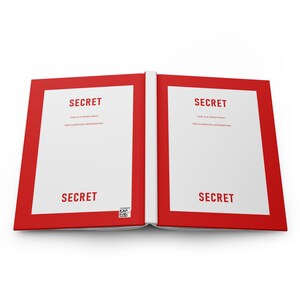 Secret Journal Modified U.S. Government Secret Coversheet Notebook 5.75 ...