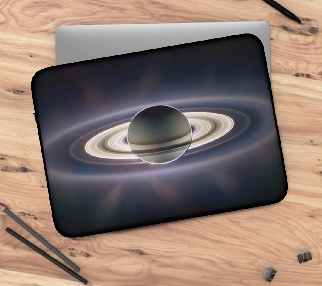 Saturn Laptop Sleeve NASA Photograph of Saturn Rings, Protective Cover ...