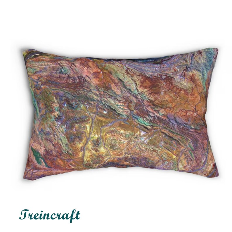 Pilbara Lumbar Pillow 20" X 14" Australian Rocks NASA Image, Nature's ...