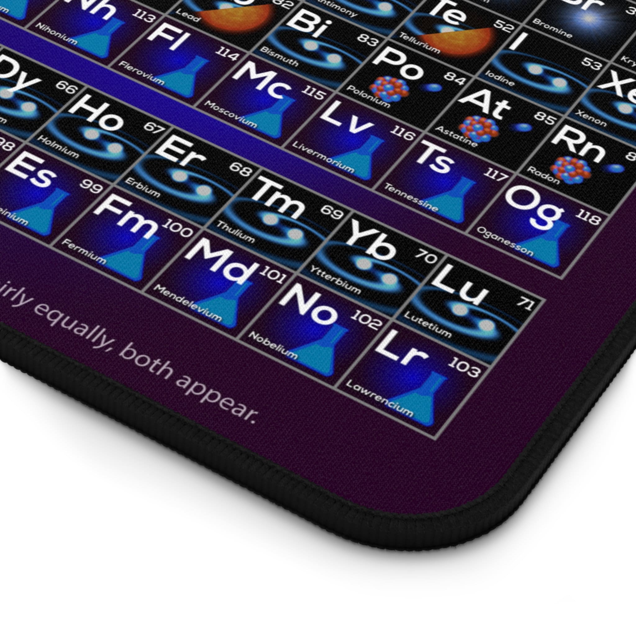 Periodic Table Desk Mat, Origin of the Elements NASA Hemmed Desk Pad ...