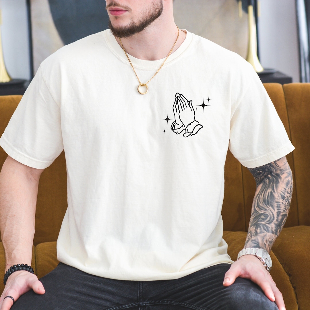 Praying Hands Shirt, Church Shirt Gift, Religious Shirt, Christian ...