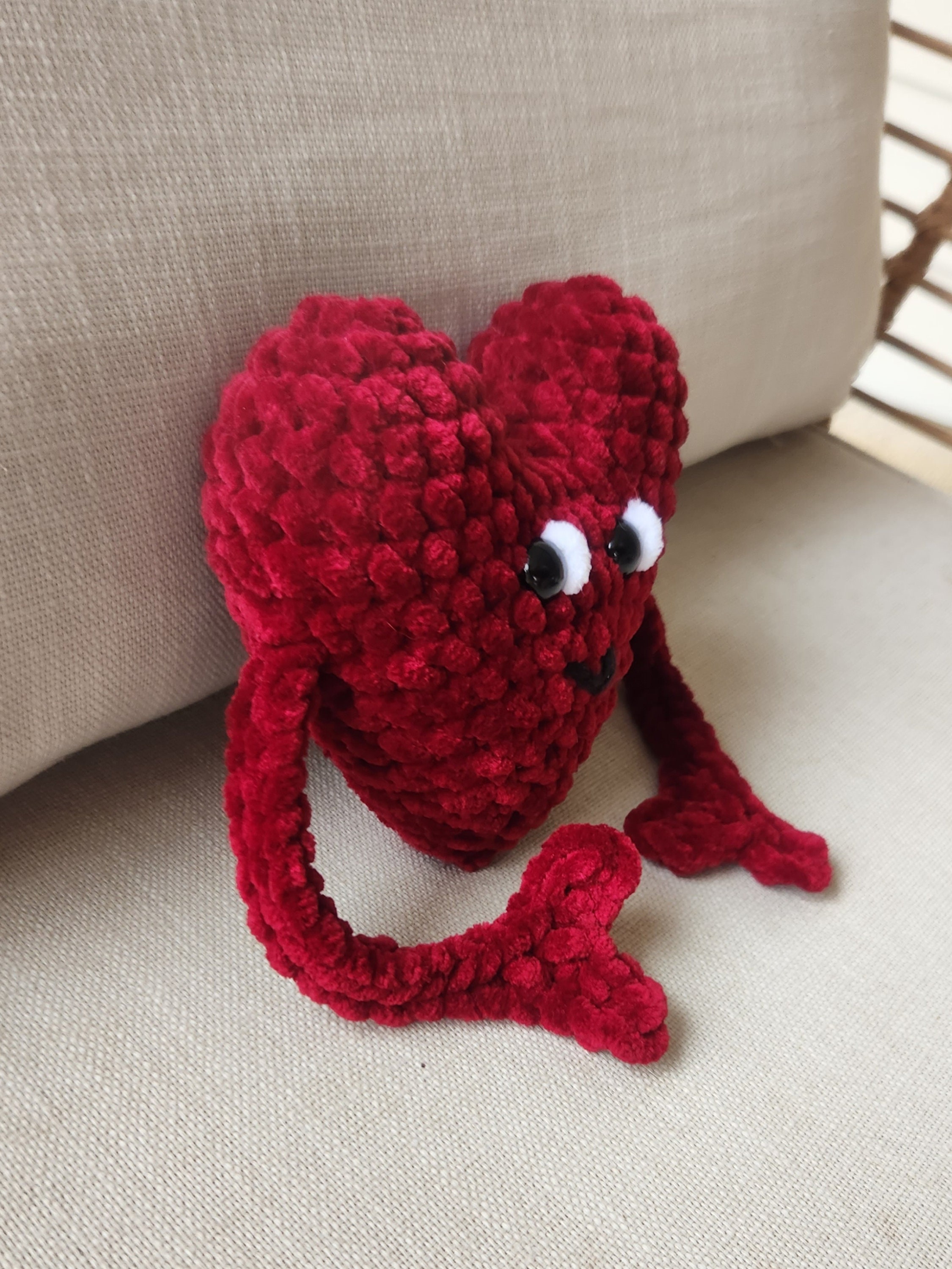 Crochet PATTERN Huggy Heart | No-sew | PDF Instant Download - Etsy