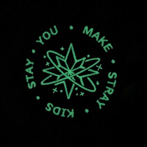 Glow in the Dark SKZ Compass Embroidered Iron on Patch. You Make Stray ...