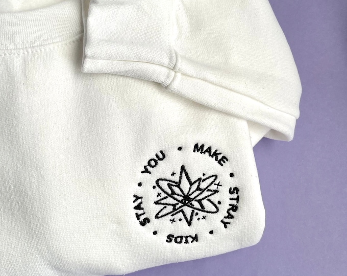 SKZ Compass Embroidered Crewneck Sweatshirt. Adult Unisex. You Make ...