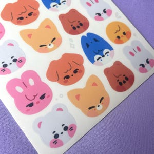 Cute Skzoo Sticker Sheet. Cracked Ice Holographic or Matte. Subtle ...