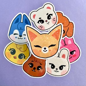 Skzoo Holographic Stickers. Stray Kids Star Holo Stickers for Laptop ...