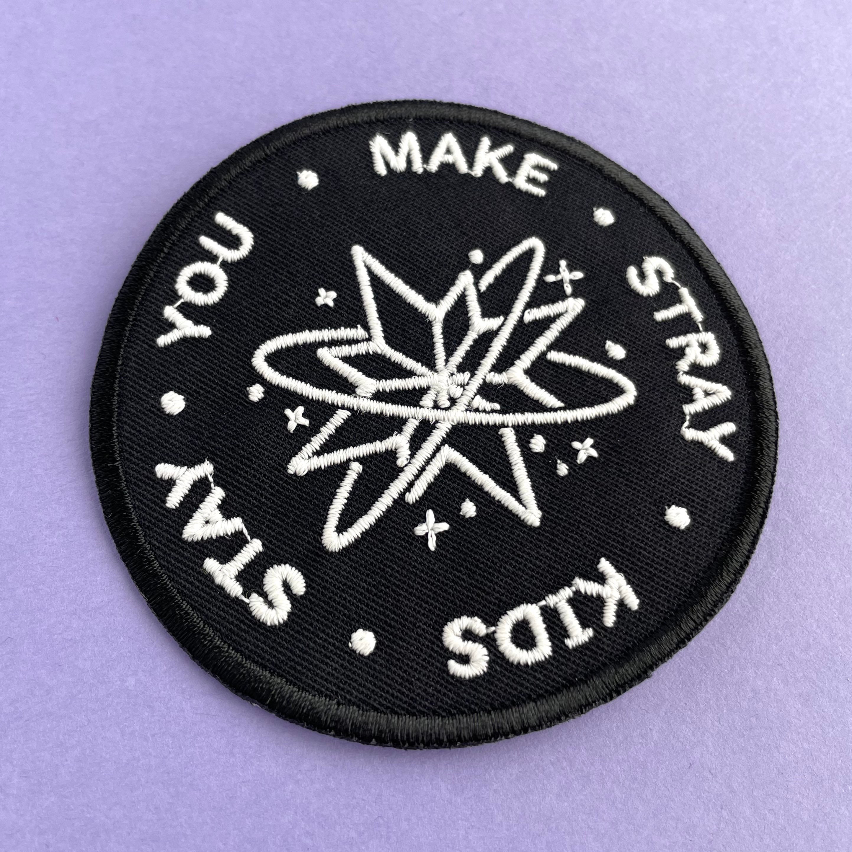 Glow in the Dark SKZ Compass Embroidered Iron on Patch. You Make Stray ...