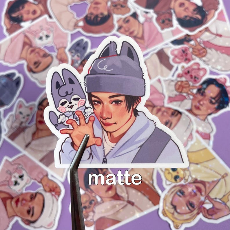Stray Kids Skzoo Stickers. Glossy, Matte, Rainbow or Star Holographic ...