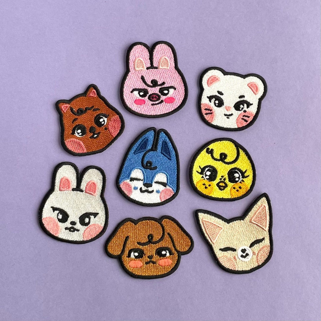 Skzoo Embroidered Iron on Patches. Stray Kids Iron & Sew on Patch ...