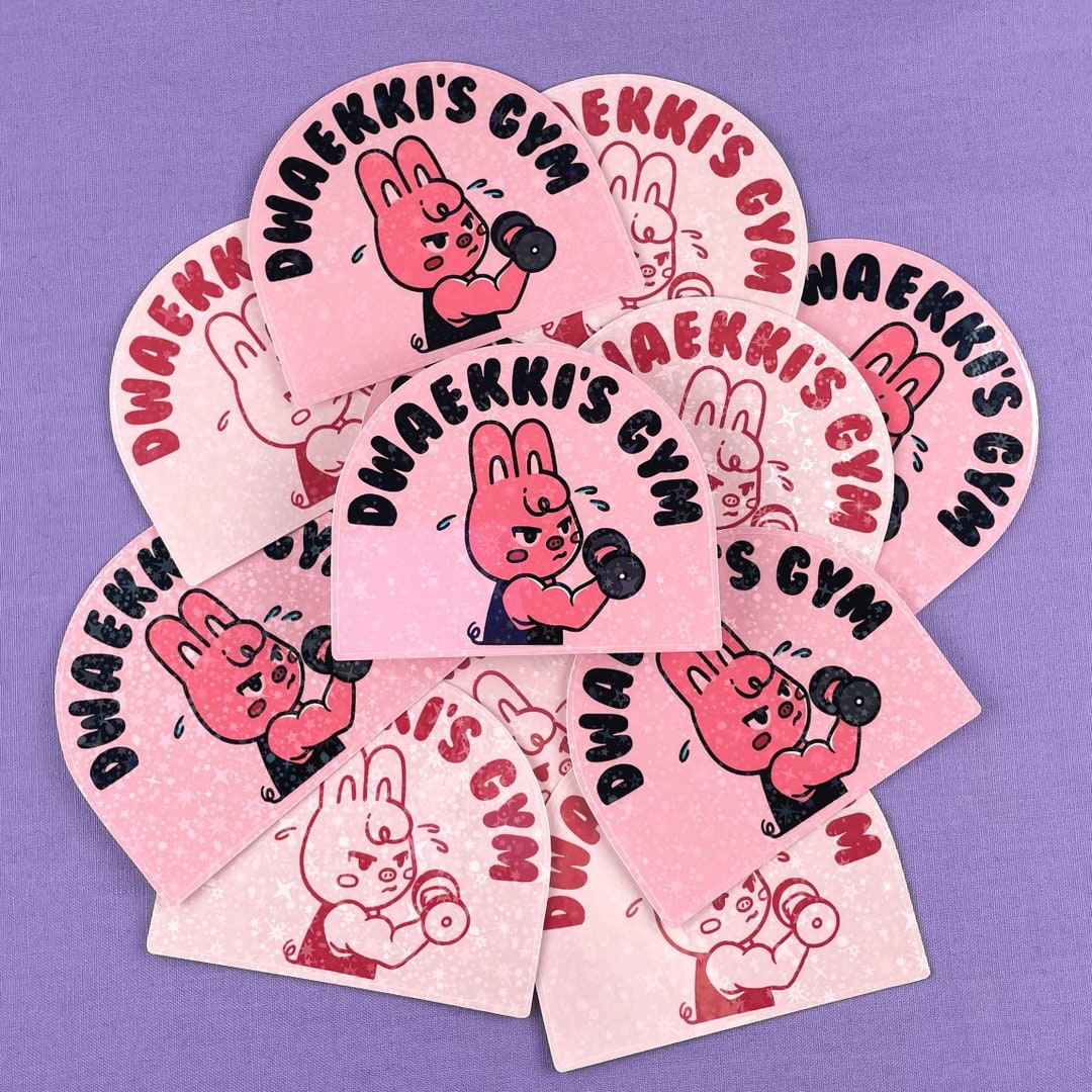 Dwaekki’s Gym Holographic Stickers. Skzoo Star Holo Stickers for Laptop ...