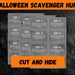 Halloween Printable Activity Bundle | Halloween Scavenger Hunt ...